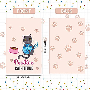 Pajean 20 Pcs Mini Notebooks Journal Notebook with Pun Motivational Notepads for Kids Reward Travel Present Supplies Inspirational Small Pocket Notepad School Office Home Gift