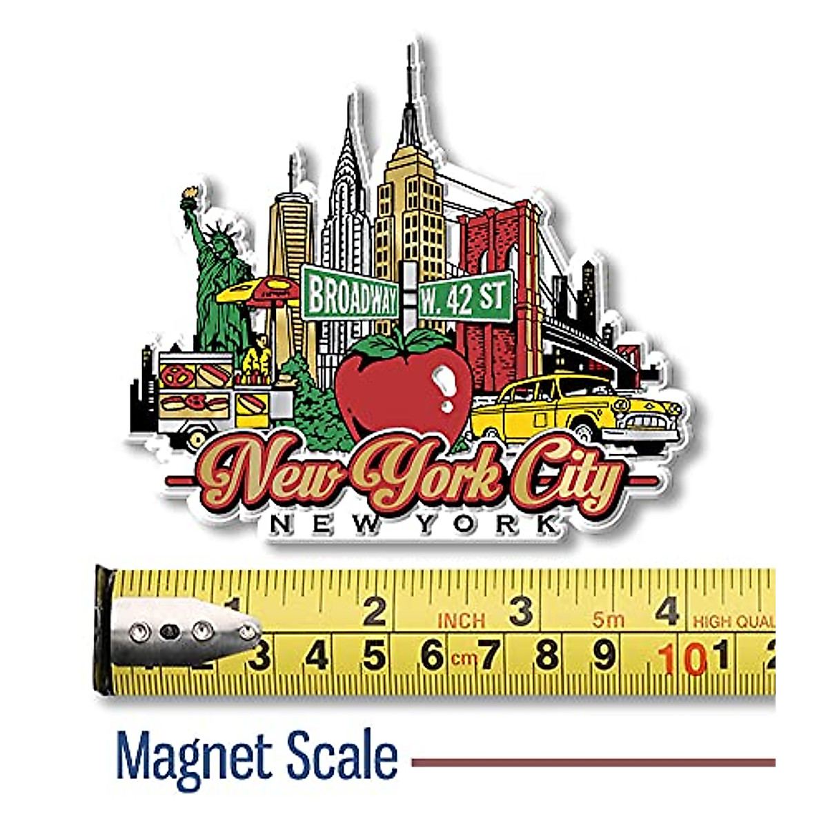 New York City Magnet by Classic Magnets, Collectible Souvenirs Made in The USA