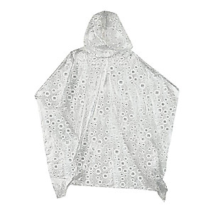 M&M's Poncho Ball Keychain Party Favors Bundle ~ 5 Pack"One Size Fits Most" Emergency Raincoat in Keychain Ball with Hook