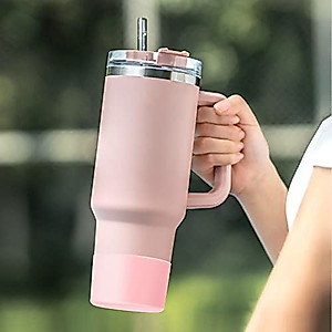 Zukro 2 Pack Silicone Boot for Stanley The Quencher H2.0 & IceFlow Flip Tumblers - Fits 20 oz, 30 oz, and 40 oz Quencher - Anti-Slip Bottle Bottom Bumper Sleeve Cover - Accessories for Stanley cup