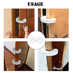 AKOAK 6 Pcs Finger Pinch Guard,Soft Durable Safety Foam Childproof Finger Pinch Guard Prevents Slamming Doors, and Child or Pet from Getting Locked in Room