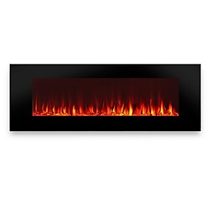 Real Flame 1330E-BK DiNatale Wall-Hung Electric Fireplace 50" - Black