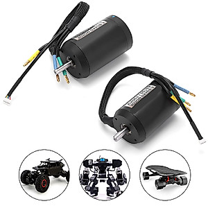 EVTSCAN 190kv Brushless Motor for Electric Mountain Bike for Electric Skateboard 5kw Glues Filled(8mm Round Shaft)