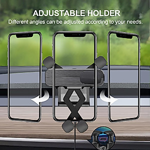 KIKIMO for Tesla Phone Mount, for Tesla Model 3/Y Accessories 2016-2023, Gravity Car Phone Holder Compatible with All 4-7 Inch Phones and All Car