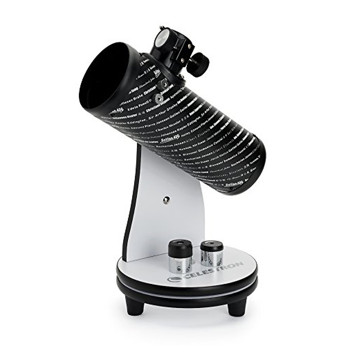 Celestron – 76mm Classic FirstScope – Compact and Portable Tabletop Dobsonian Telescope – Ideal Telescope for Beginners – Features Notable Astronomers and Scientists – BONUS Astronomy Software Package