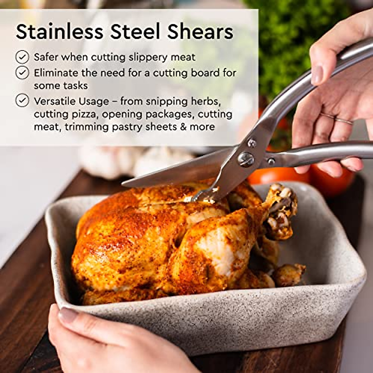 White Knife Set with Block - 14 Piece Forged Stainless Steel Triple Rivet White Kitchen Knife Set with Heavy Duty Kitchen Shears and Self Sharpening Knife Block Set