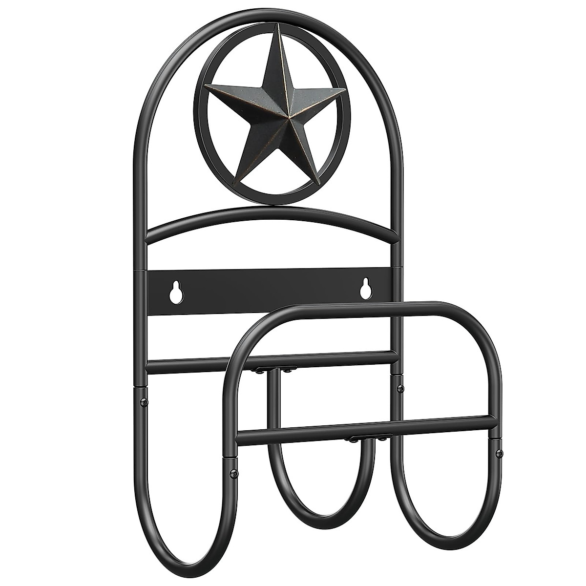 GOFORWILD Garden Hose Holder, Decorative Hose Butler Sturdy Water Hose Rack, Durable Wall Hose Hanger, Holds 125-Feet of 5/8-Inch Hose, Hose Reel, Made of Gauge Steel