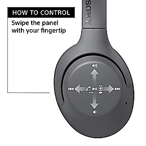 Sony WHXB900N Noise Cancelling Headphones, Wireless Bluetooth Over the Ear Headset with Mic for Phone-Call and Alexa Voice Control- Black (WH-XB900N/B)