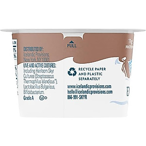 Icelandic Provisions, Coffee Cold Brew Extra Creamy Skyr Yogurt, 4.4 Ounce