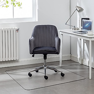 Hardwood Floors,Tile Non-Slip Office Chair Mat,Computer Chair Mat,for Rolling Chair,Large Floor Protector,Easy Clean and Flat Without Curling(47"x36")