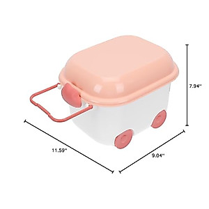 Cabilock Storage Basket Bins Storage Box Box with Wheel Box Chest with Wheel Rolling Storage Box with Wheels Stackable Nursery Bin