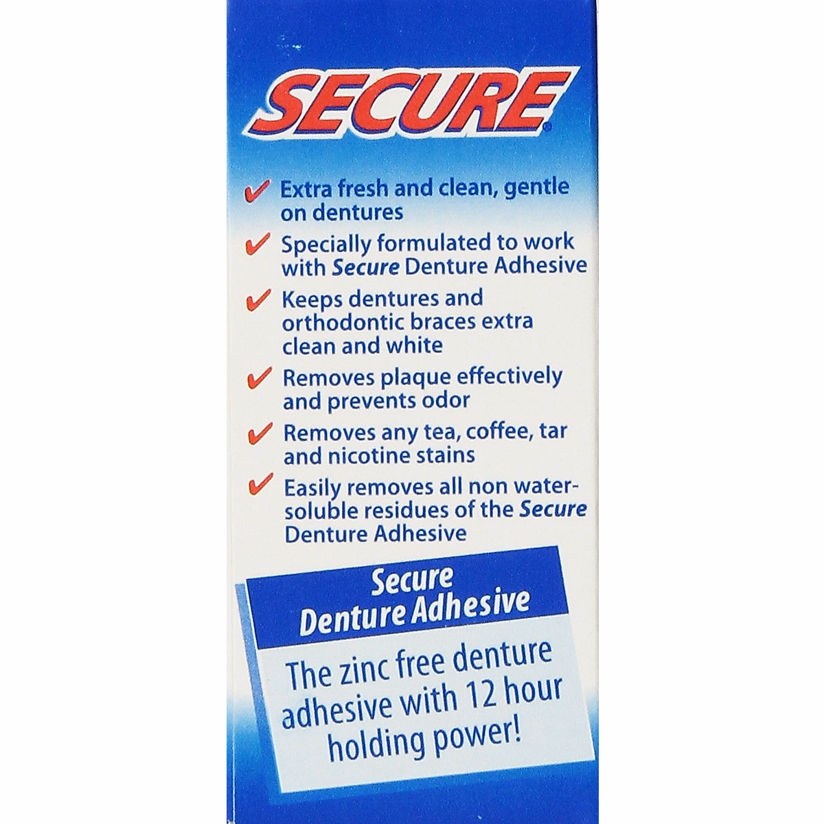Denture Cleanser 32 Tab By Secure Denture Adhesive (1 Each)