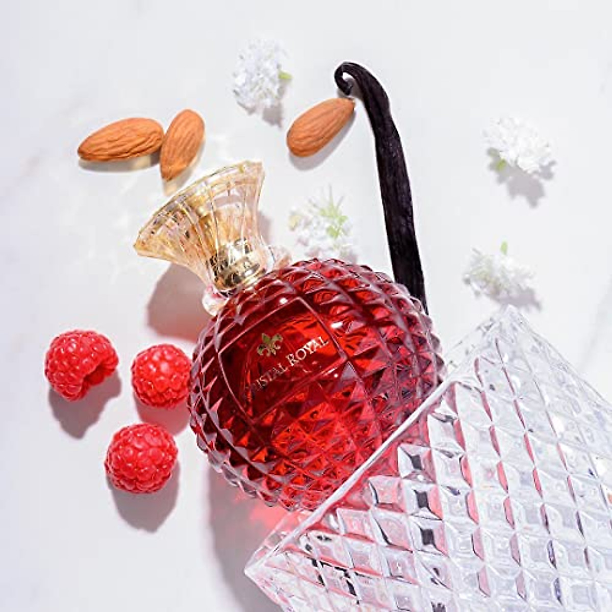 PRINCESSE MARINA de BOURBON Cristal Royal Passion - Eau de Parfum for Women - Opens with Pear, Blackcurrant and Bergamot - Blended with Jasmine and Violet - For Elegant Ladies - 1.7 oz