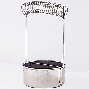 Adtop Portable Brush Washer Stainless Steel Paint Brush Basin with Brush Organizer for Art Brushes Cleaning and Drying