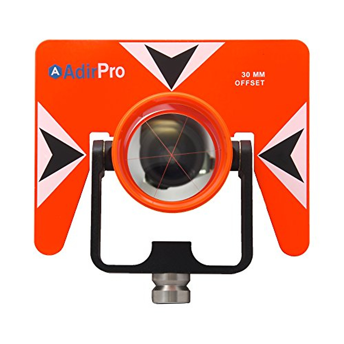 AdirPro All-Metal Single Tilt Prism- Fits All 0/-30mm Offset Total Stations Surveying Tool With Case Soft Bag, Ideal as Land Surveying Equipment, Orange