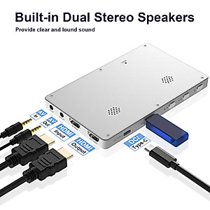 DIGITNOW HD Video Capture Box 1080P 60FPS USB 2.0 Video to Digital Converter with 5" OLED Screen, AV&HDMI Video Recorder Capture from VCR, DVD, VHS Tapes, Hi8, Camcorders, Gaming Systems -Silver