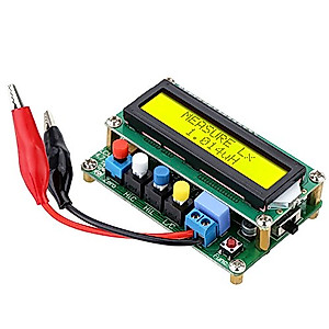 High Precision Inductance Meter Inductance Capacitance L/C Meter Digital Capacitor Meter LCD Capacitance Meter Tester Mini USB Interface with USB Data Cable