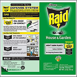 Raid House Garden Bug Killer, 11 OZ (Pack - 3)