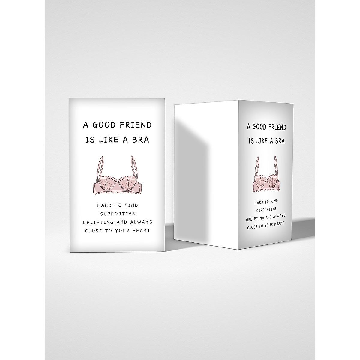 Zoytonky Funny Best Friend Birthday Card for Women, Friend Female Birthday Card for BBF Sister, “A Good Friend Is Like A Bra” Best Friend Card Friendship Card Bridesmaid Card for Her