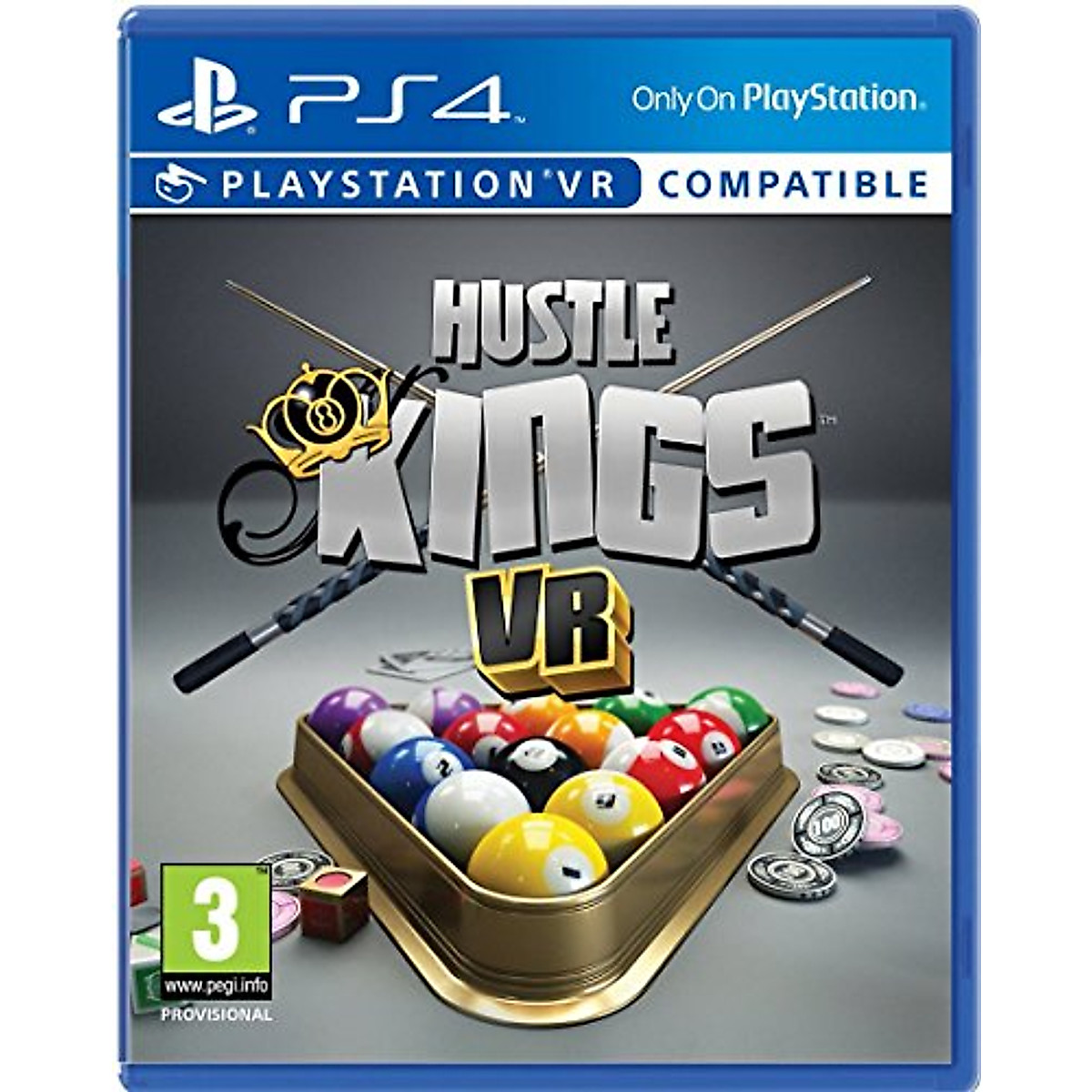 Sony Hustle Kings VR, PS4 - video games (PS4, PlayStation 4, Physical media, Sports, EPOS Game Studios, 13/10/2016, ESP)