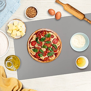 Large Silicone Heat Resistant Mat 78.7” x 15.7”, Nonslip Silicone Mats for Kitchen Counter, Countertop Protector, Nonstick Waterproof Craft Mat Table Placemat, Gray