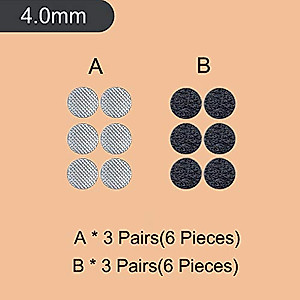 4mm Headphone Filters Dustproof for Earphone Filter Earphone Protective Filters Compatible with Urbeats Beatsx (6 Pairs) (4.0mmAB, Silver/Black)