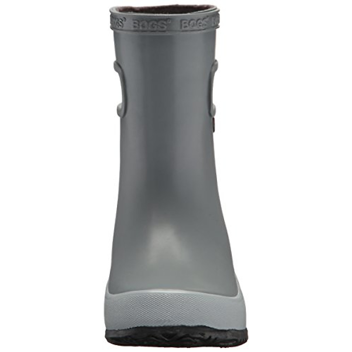 Bogs Kids' Skipper Waterproof Rubber Rain Boot for Boys and Girls,Solid Gray,13 M US Little Kid