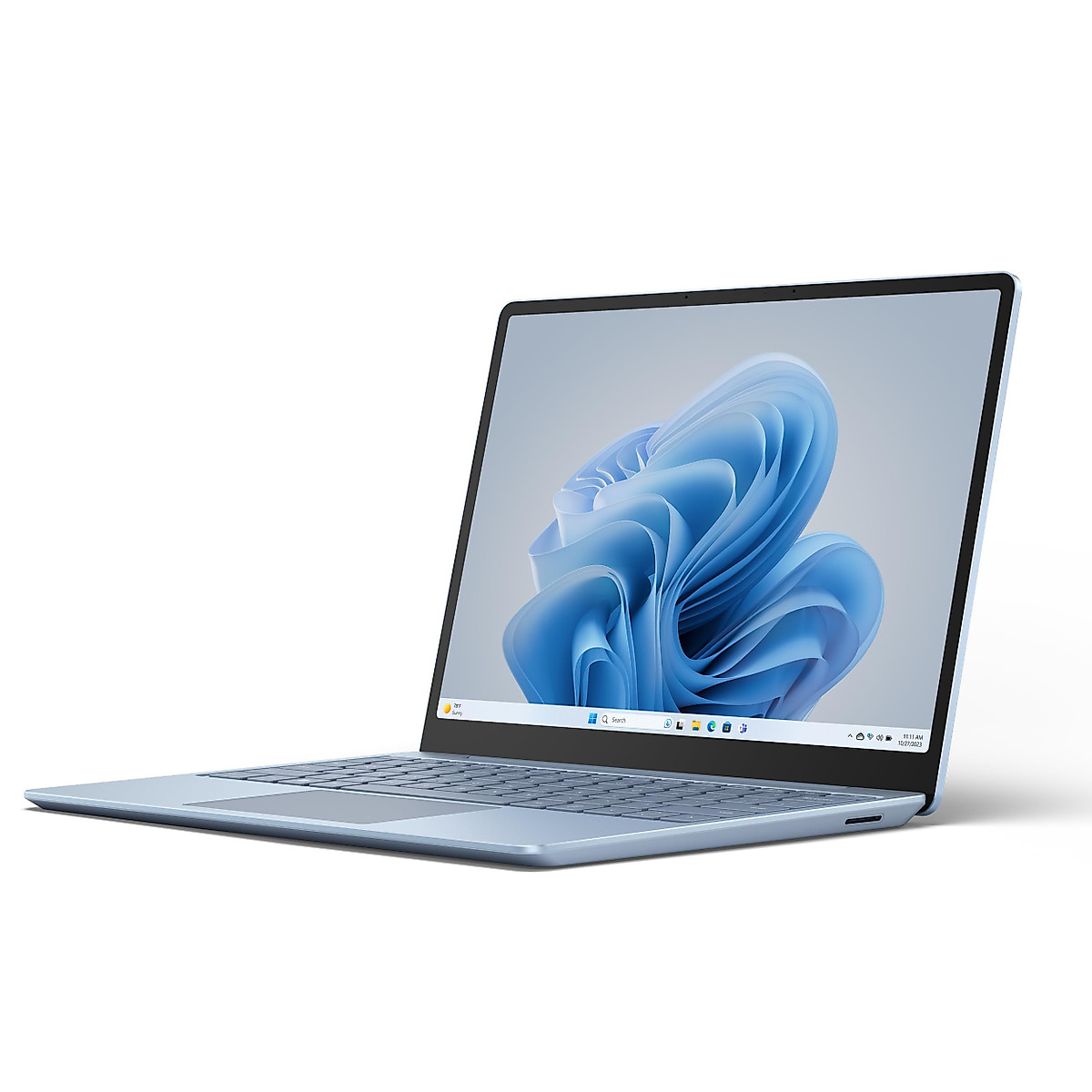 Microsoft Surface Laptop Go 3 (2023) - 12.4" Touchscreen, Thin & Lightweight, Intel Core i5, 8GB RAM, 256GB SSD SSD, with Windows 11, Ice Blue Color Copilot