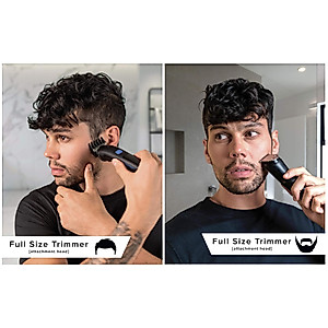 baKblade 11-in-1 Mens Grooming Kit for Manscaping - BODBARBER - Electric Beard Trimmer for Men, Groin Groomer, Body Groomer, Nose & Ear Groomer - Cordless & Waterproof Hair Clippers - Men Gift Set