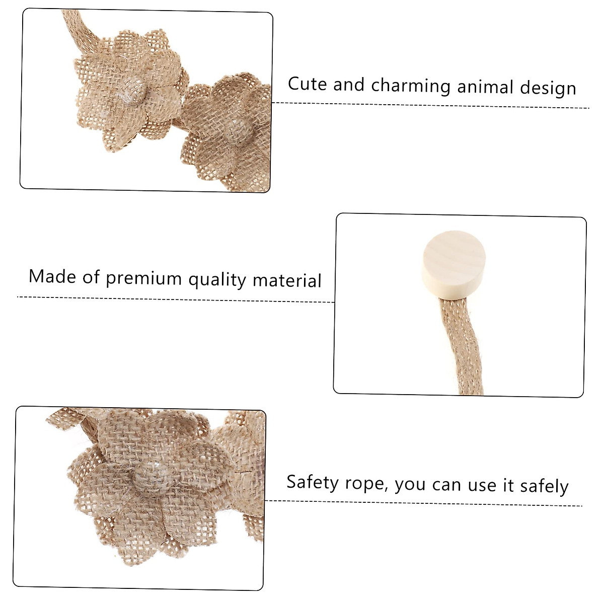 YARNOW Magnetic Window Shade Flower Magnet Buckle Magnetic Window Drapery Tie Backs for Curtains Polyester Bracket Brown Fashion Magnetic Drapery Tiebacks