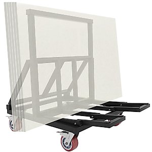 Lomive Heavy Duty Drywall Cart 3000 lbs Capacity Folding Panel Dolly Handling Wall Panel, Sheetrock, Lumber, Glass, 4 Swivel Wheels and Expandable Rubber Pad Bracket - Black 2MM Thickness Plate