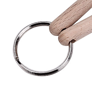 AKTAP Drum Jewelry 3D Drum Sticks Music Charm Key Ring Musical Instruments Gift For Drummers