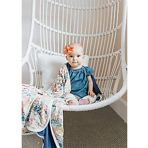 Copper Pearl Three-Layer Baby Blanket: Soft Baby Quilts for Boys and Girls | Breathable, Cozy, Toddler Blanket | Baby Quilt for Newborns | 46x46 Premium Polyester/Rayon | Lark