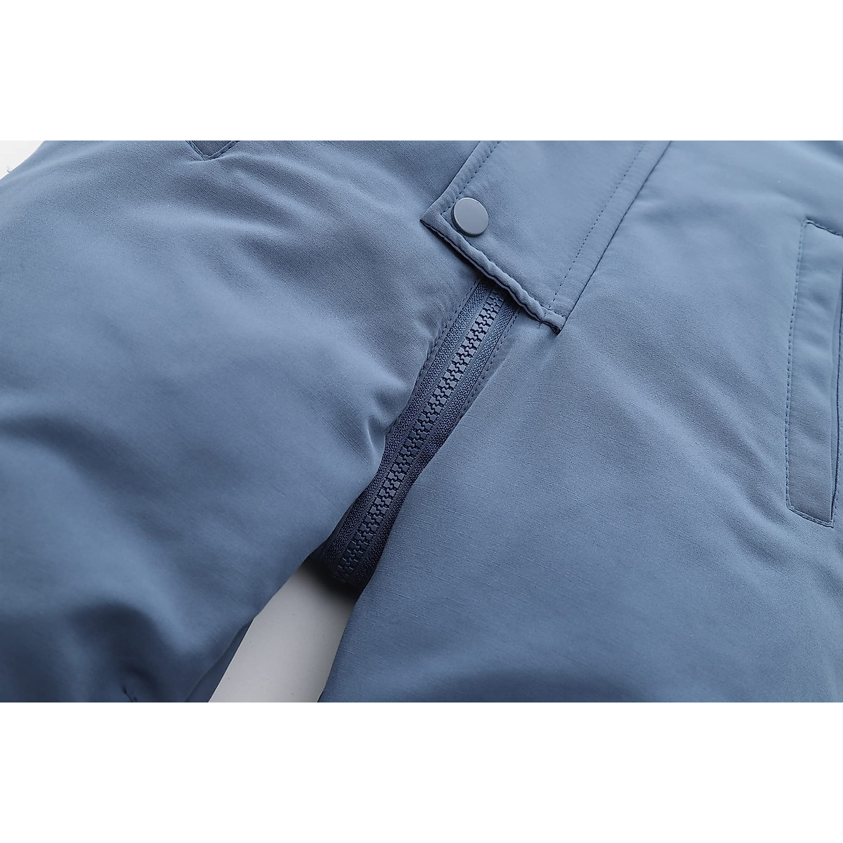 Fewlby Baby Snowsuit Infant Baby Boys Girls Romper Winter Down Jacket Hooded One-Piece Outwear Toddler Jumpsuit, Blue 18-21 Months