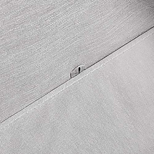 Amazon Basics Collapsible Fabric Storage Cubes with Oval Grommets - 6-Pack, Light Grey