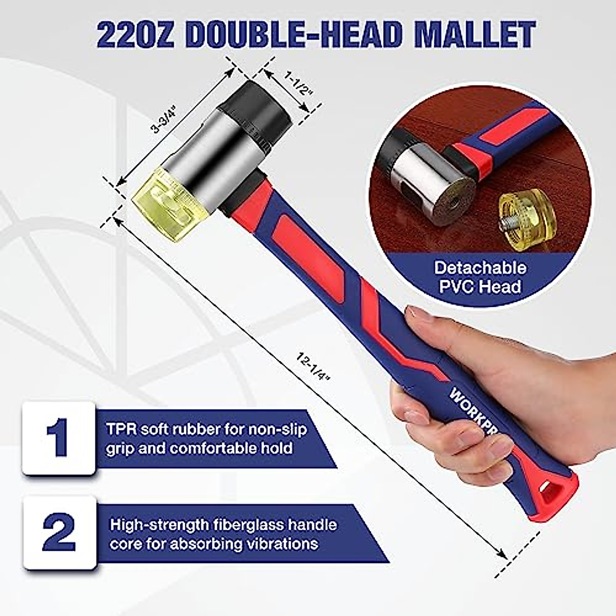 WORKPRO 13" Flooring Cutter with Flooring Installation Tool Kit