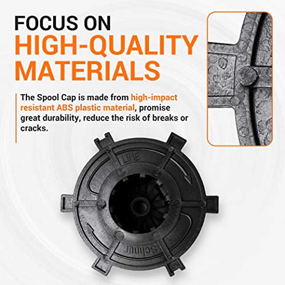 BlueStars Trimmer Head Spool Cap Cover for Autocut 25-2 Stihl FS90R FS44 FS56 FS90 FS100RX FS110R FS120R FS130R FS240R FS56C FS55 FS55R FS55RC String Trimmer Weed Whacker - Pack of 6