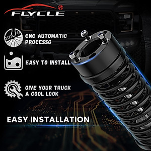 Leveling Lift Kits Compatible with 2004-2020 F150, 3 inch Front+2 inch Rear Strut Spacers Leveling Kit for F150 2WD 4WD