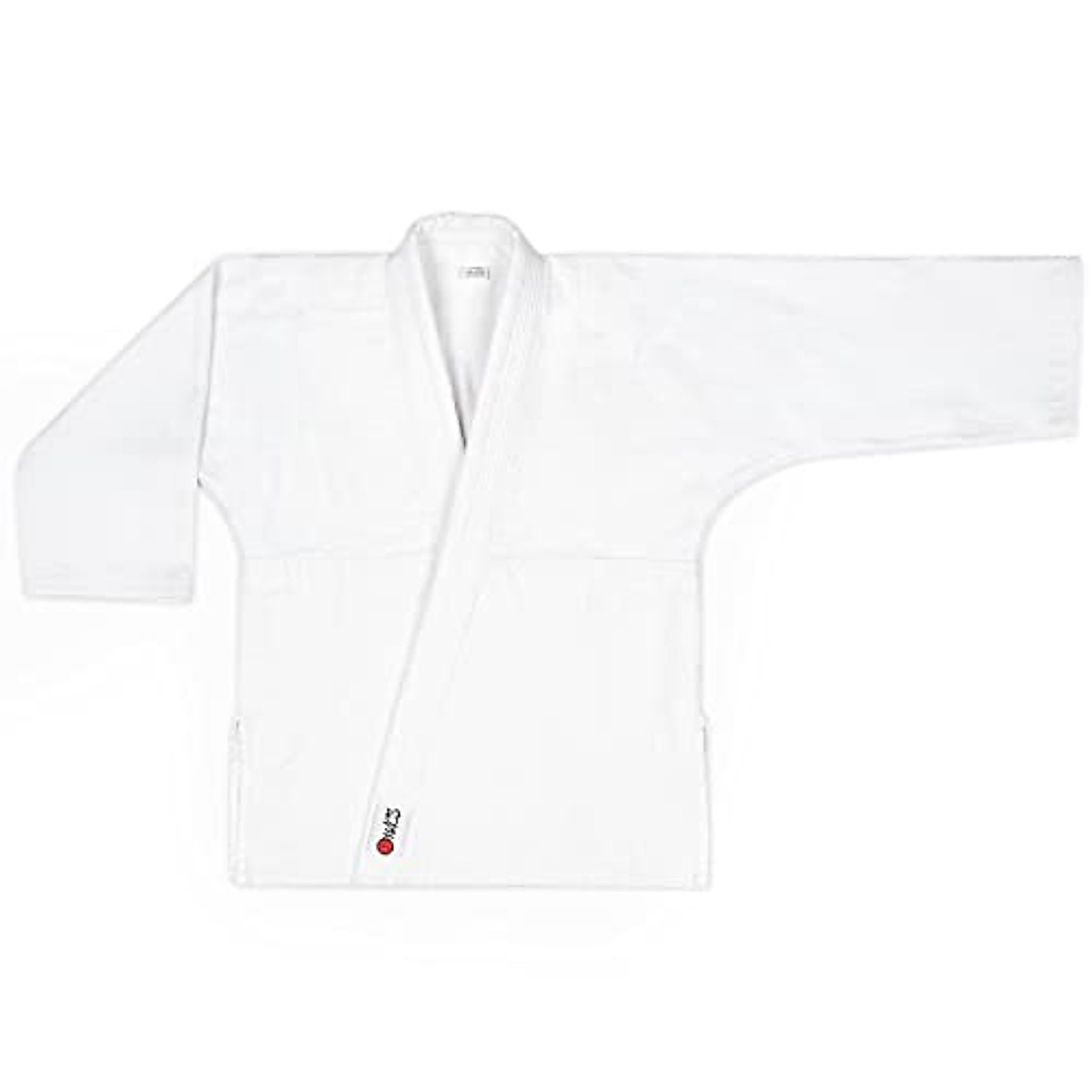 MACS Judo Single Weave Gi Kids Adults Unisex Uniform with Belt Sz 000 to 8 (White, 4(70''to75'')/195to220lbs)