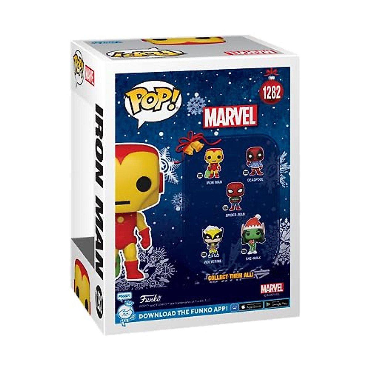 Funko POP! Marvel: Holiday - Iron Man with Bag - Marvel Comics - Collectable Vinyl Figure - Gift Idea - Official Merchandise - for Kids & Adults - Movies Fans - Model Figure for Collectors