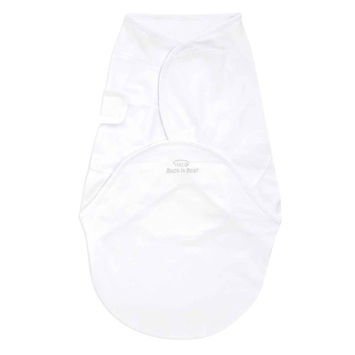 HALO SwaddleSure Adjustable Swaddling Pouch, 100% Cotton, TOG 1.0, White, Newborn, 0-3 Months