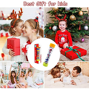 Here Fashion 11.8'' Baby Rainmaker Mini Shaker Toy, Rain Stick Musical Instrument Sensory Toys for Kids Toddlers, Colorful Beads