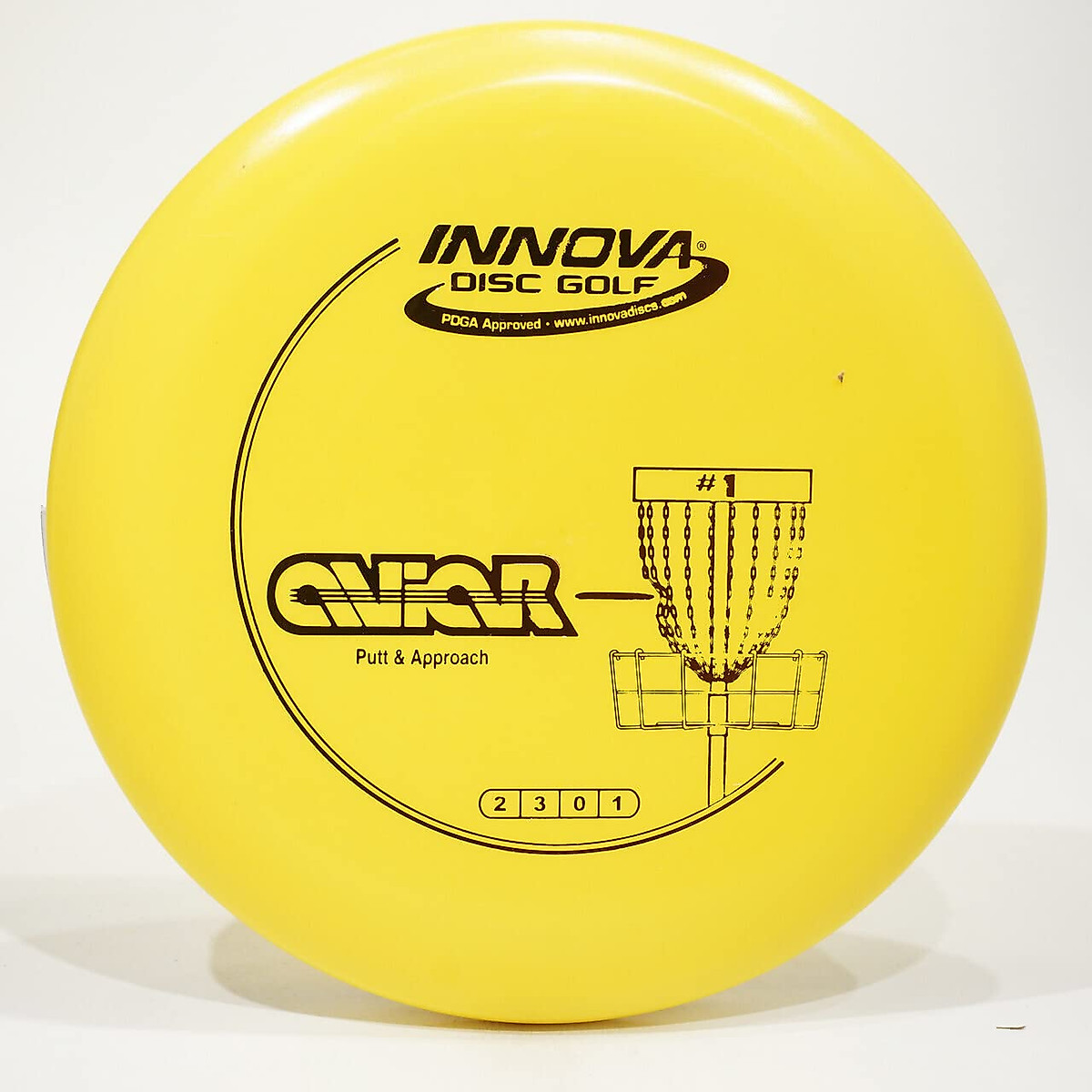 Innova Super Lightweight DX Aviar Putter & Approach Golf Disc, Pick Color/Weight [Stamp & Exact Color May Vary] Yellow 130-139 Grams