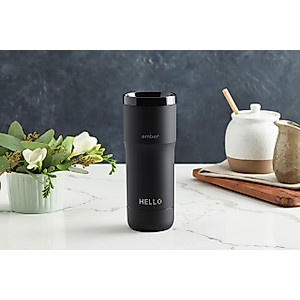 Ember Temperature Control Travel Mug, 12 Ounce, 2-hr Battery Life, Black - App Controlled Heated Coffee Travel Mug