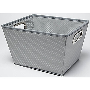 Delta Children 4 Piece Rectangle Storage Bins, Dove Grey