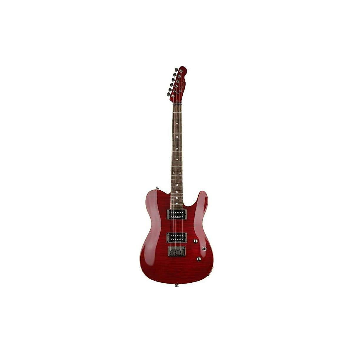 Fender Special Edition Custom Telecaster FMT Electric Guitar, with 2-Year Warranty, Crimson Red Transparent, Laurel Fingerboard