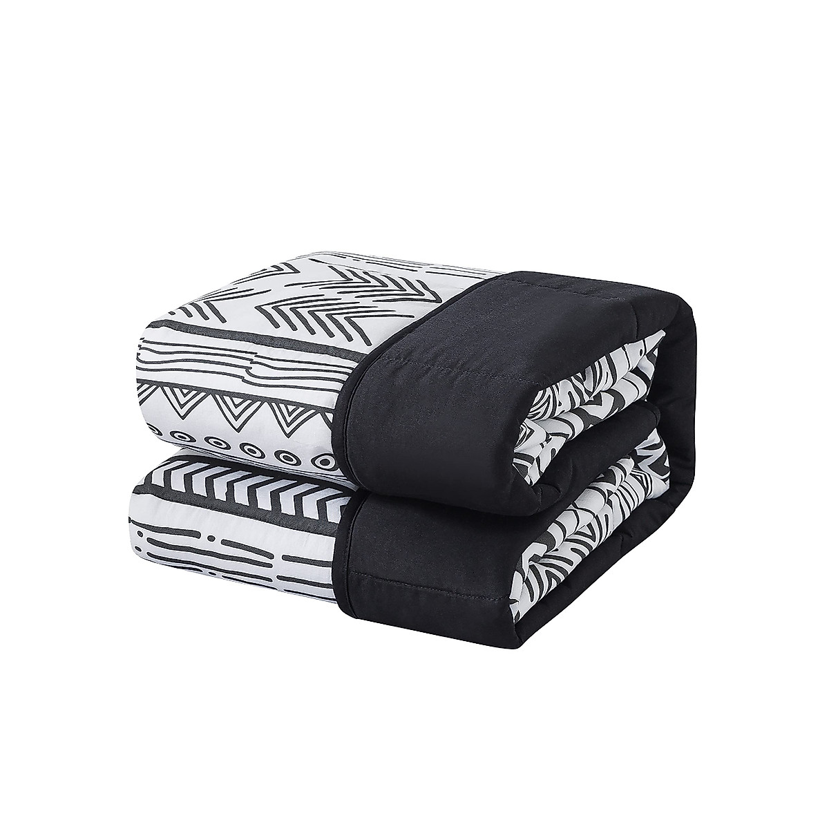 Nordic Stripes 3-Piece Baby Boy Crib Bedding Set - Cotton Quilt, Crib Sheet, Changing Pad Cover: Tribal Nursery Bedding, Boy Arrow Crib Bedding, Black and White Baby Bedding Crib Sets by Soul and Lane