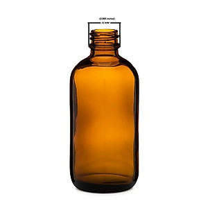 Comfort Axis Calibrated Marked Glass Eye Dropper Caps, Fits only 4 oz 22-400 width (0.866 Inches) Neck Finish Bottles, Black (12 Pack)