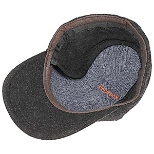Stetson Vaby Ear Flaps Cap Men anthracite 7 1/2-7 5/8