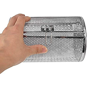 Oven Cages, 360 Degree Rotatable Heating Stainless Steel Oven Racks Oven Basket Rotisserie Basket for Baking Nuts, Coffee Beans, Peanut or BBQ Roaster Tool